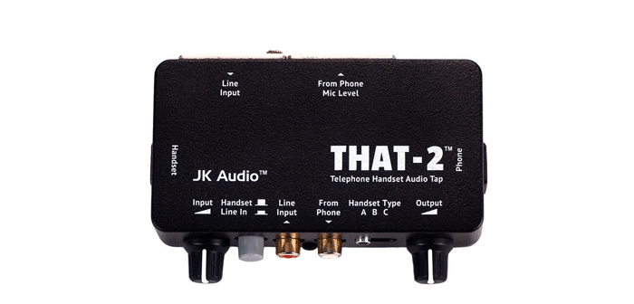 JK Audio THAT-2 Telephone Handset Audio Tap | Progressive Concepts
